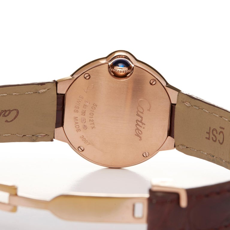 Cartier Ballon Bleu 18K Rose Gold WGBB0007 OR 3869 at 1stDibs