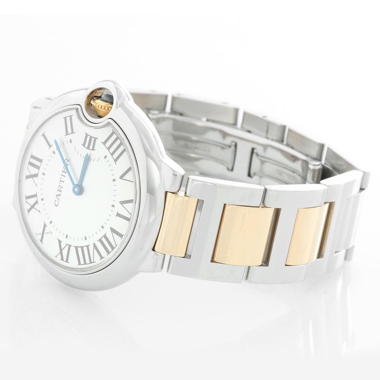 Cartier Ballon Bleu 2-Tone Midsize Quartz Steel and Gold Watch W69008Z3 ...