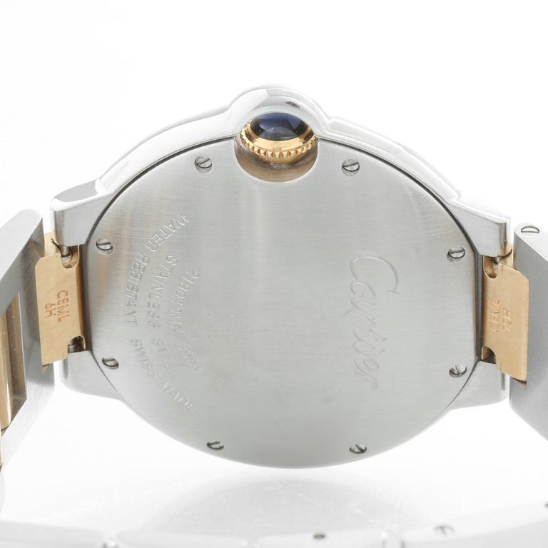 Cartier Ballon Bleu 2-Tone Midsize Quartz Steel and Gold Watch W69008Z3 ...
