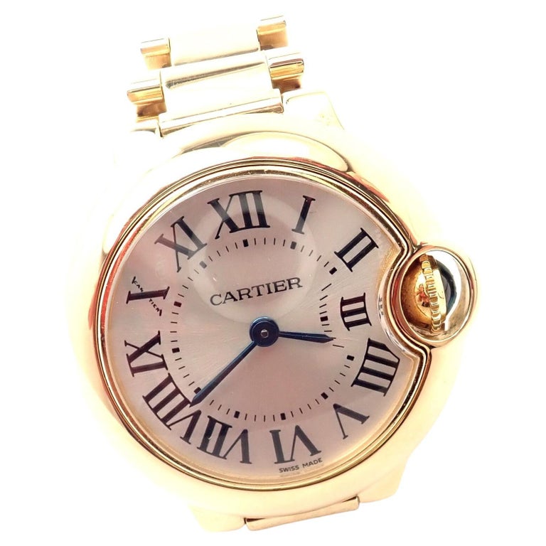 Cartier Ballon Bleu 28mm Quartz Yellow Gold Watch W69001Z2 For Sale at ...