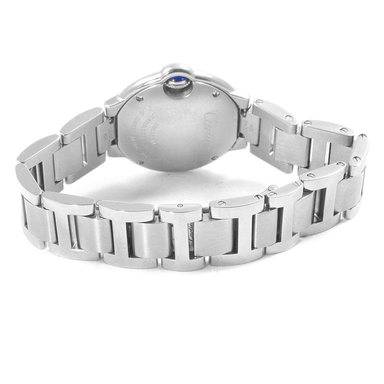 Cartier Ballon Bleu 29 Silver Dial Steel Ladies Watch W69010Z4 For Sale ...