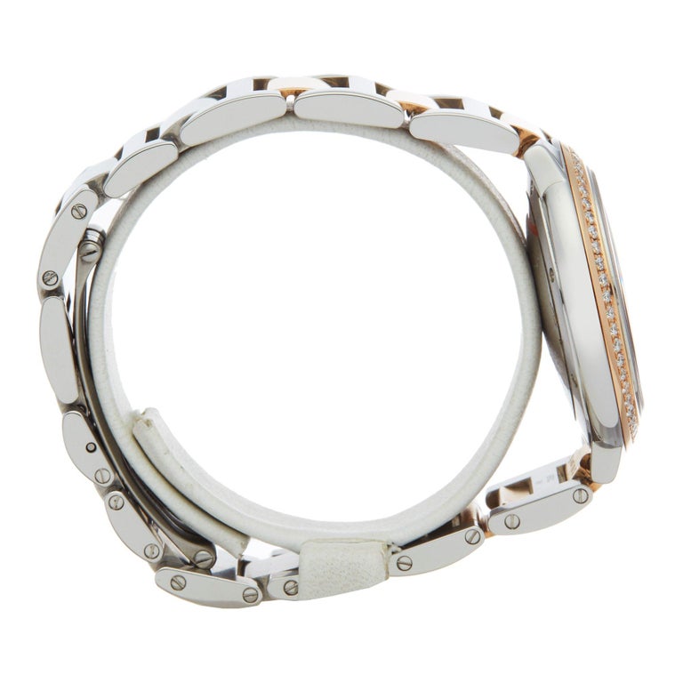 Cartier Ballon Bleu 33 WE902077 or 3753 Ladies Rose Gold Diamond Watch ...