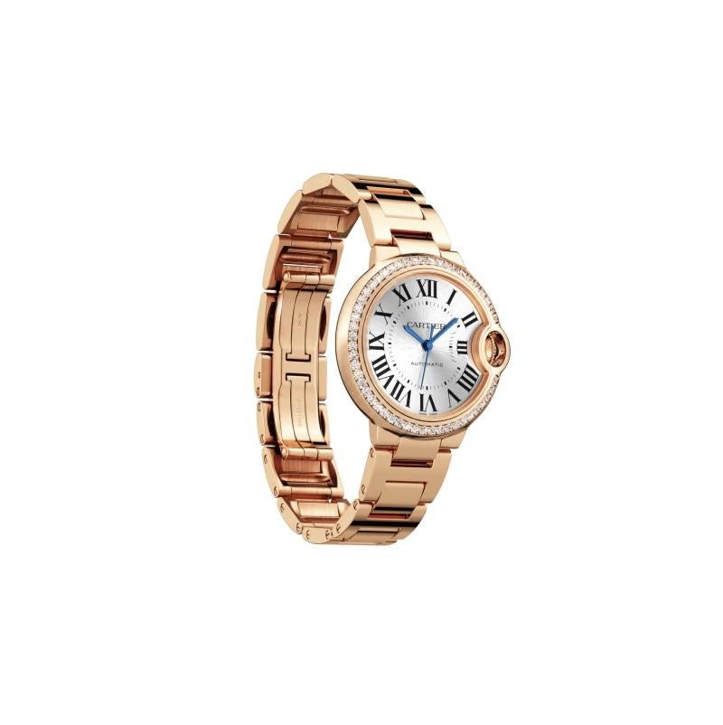Cartier Ballon Bleu Automatic Rose Gold and Diamond Ladies Watch ...