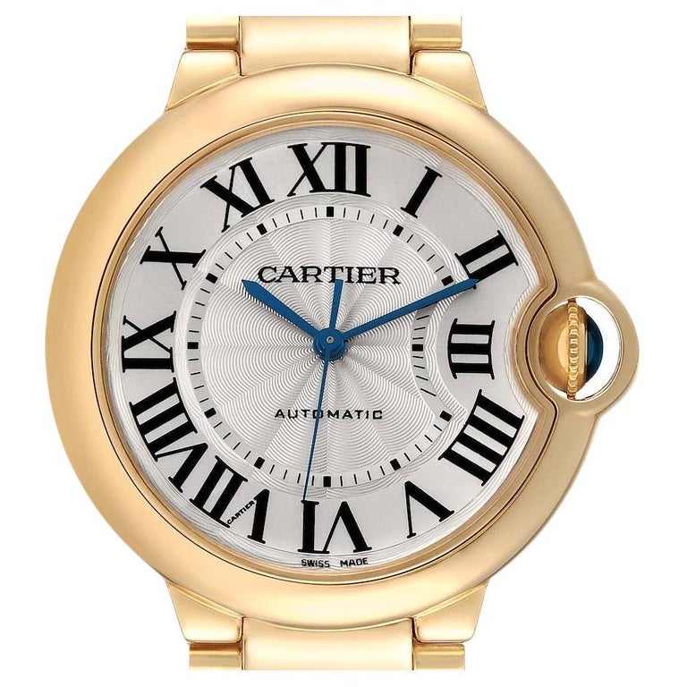 Cartier Ballon Bleu 36 Yellow Gold Automatic Mens Watch W6900356 at 1stDibs