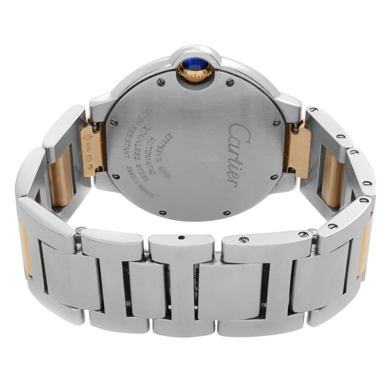 Cartier Ballon Bleu 18K Rose Gold Steel Pink MOP Dial Ladies Watch ...