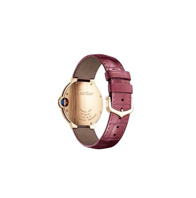 Cartier Ballon Bleu Automatic Rose Gold and Diamond Ladies Watch ...