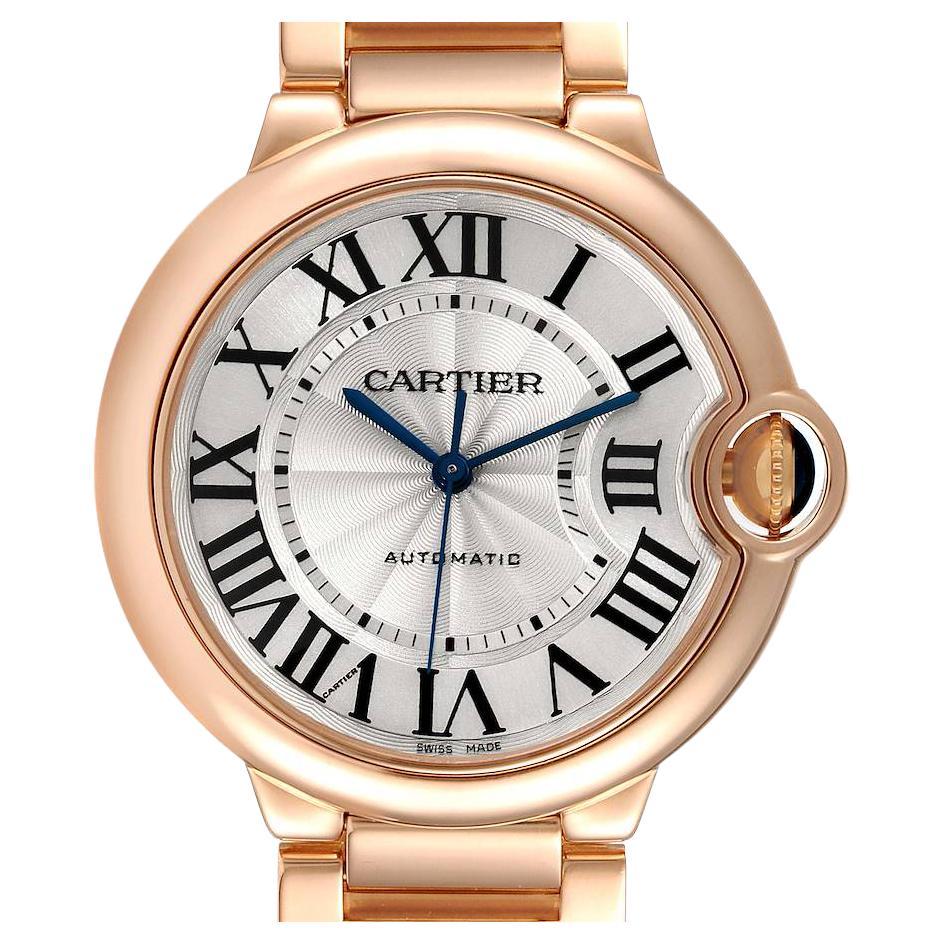 Cartier Ballon Bleu 42 Yellow Gold Automatic Mens Watch W6900551 Box ...