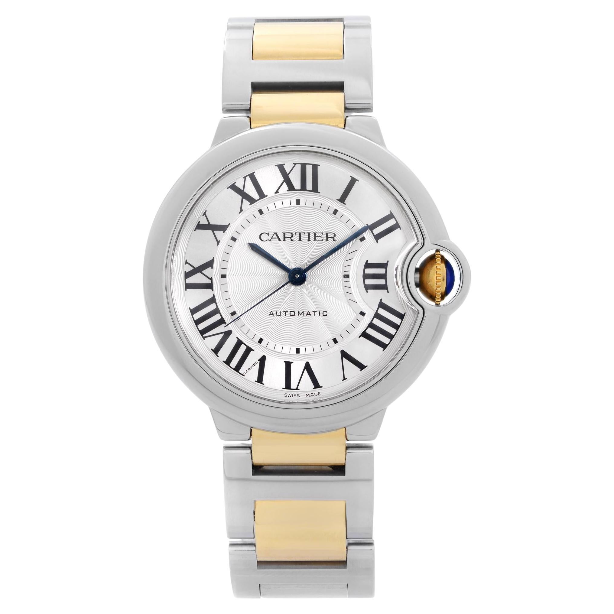 Cartier Ballon Bleu 18k Yellow Gold Silver Dial Quartz Ladies Watch ...