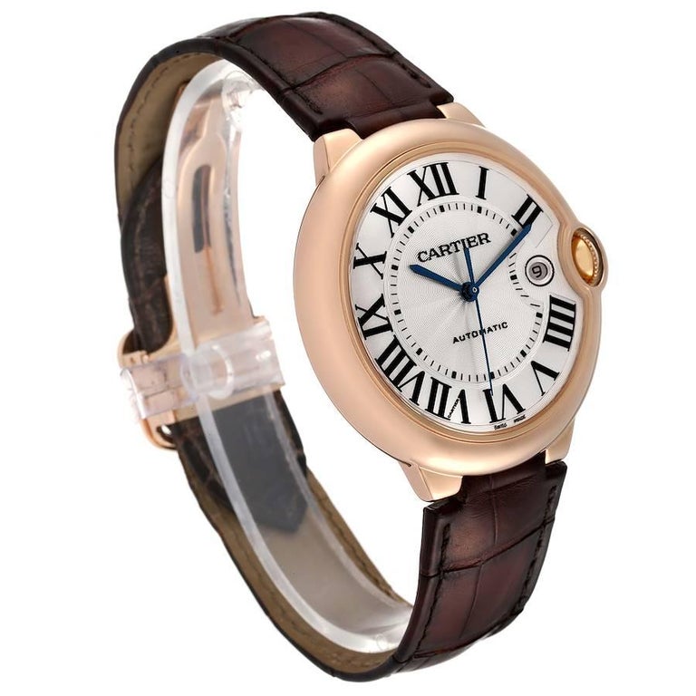 Cartier Ballon Bleu 42 mm Rose Gold Automatic Mens Watch W6900651 For ...