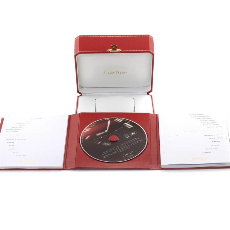 Cartier Ballon Bleu 42 Rose Gold Pink Strap Watch WGBB0017 Box Papers ...