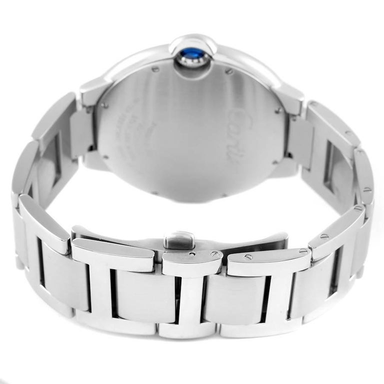 Cartier Ballon Bleu 42 Steel Automatic Silver Dial Mens Watch W69012Z4 ...