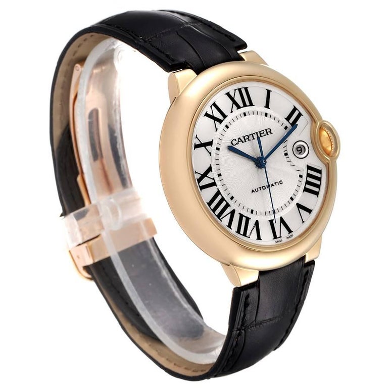 Cartier Ballon Bleu 42 Yellow Gold Automatic Mens Watch W6900551 Box ...