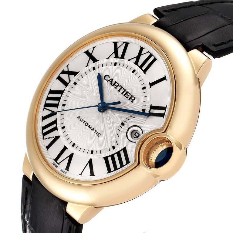 Cartier Ballon Bleu 42 Yellow Gold Automatic Mens Watch W6900551 Box ...