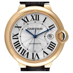 Cartier Ballon Bleu 42 Yellow Gold Automatic Mens Watch W6900551 Box ...