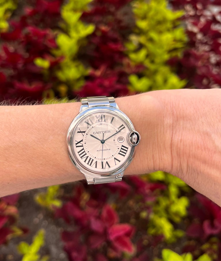 Cartier Ballon Bleu Steel Wristwatch, Ref. W69012Z4 For Sale at 1stDibs