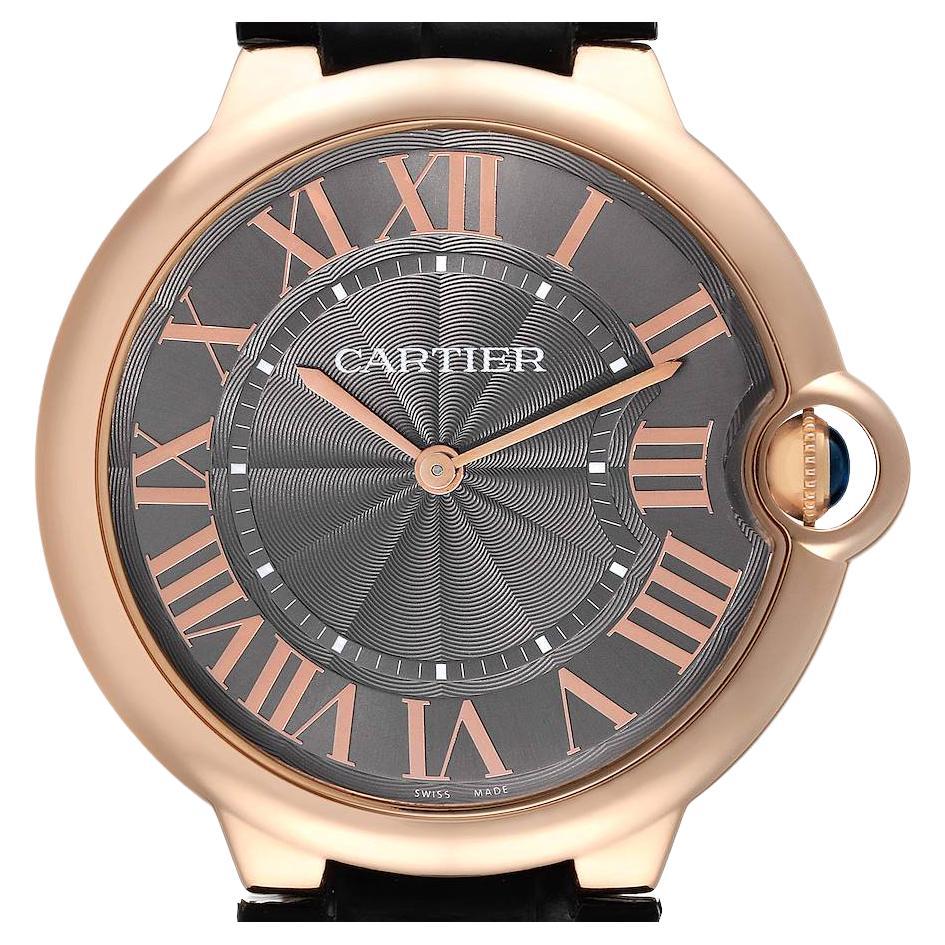 Cartier Ballon Bleu 42 Yellow Gold Automatic Mens Watch W6900551 Box ...