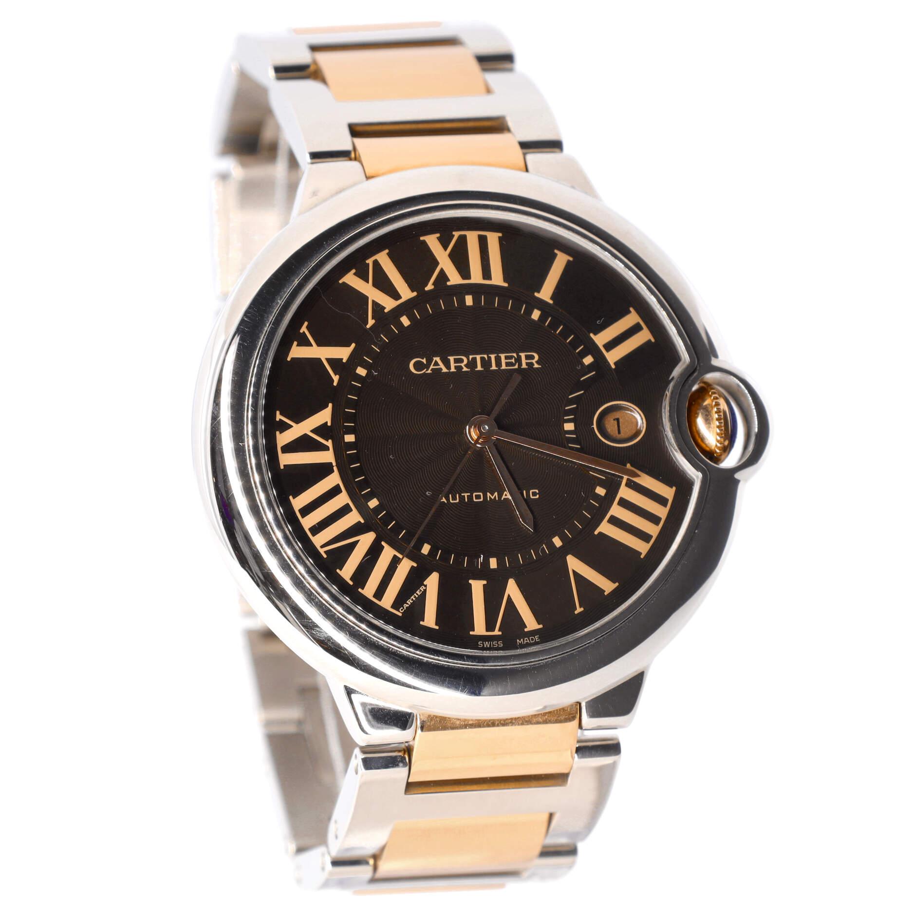 Cartier Ballon Bleu de Cartier Automatic Watch Stainless Steel and Rose ...