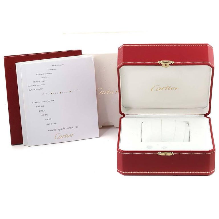 Cartier Ballon Bleu Dual Time Zone Steel Silver Dial Mens Watch ...