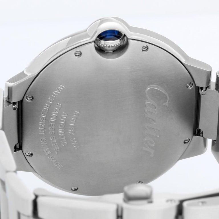 Cartier Ballon Bleu Men's Stainless Steel Automatic Watch W69012Z4 3001 ...