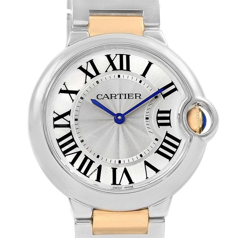 Cartier Ballon Bleu Midsize 36 Steel Yellow Gold Unisex Watch W69008Z3 ...