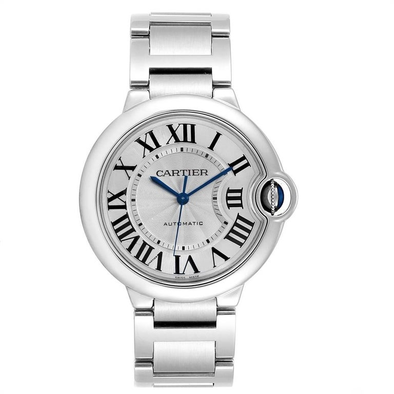 Cartier Ballon Bleu Midsize Silver Dial Steel Ladies Watch W6920046 For ...