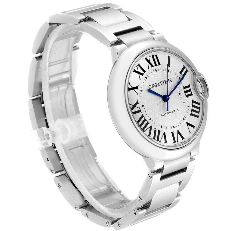 Cartier Ballon Bleu Midsize Silver Dial Steel Ladies Watch W6920046 For ...