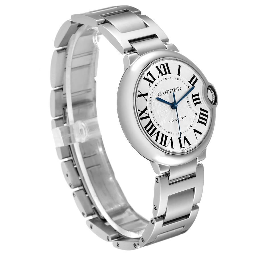 Cartier Ballon Bleu Midsize Silver Dial Steel Ladies Watch W6920046 Box ...