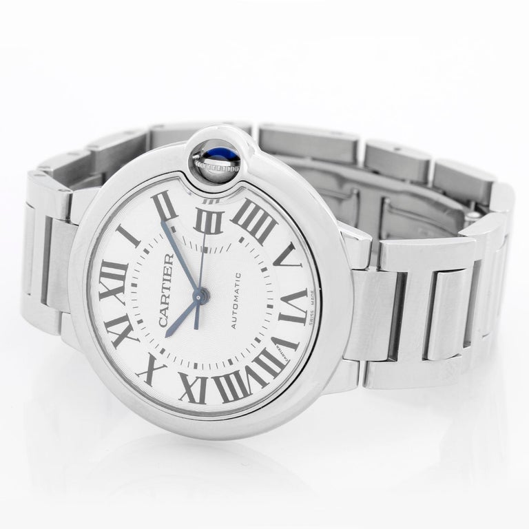 Cartier Ballon Bleu Midsize Stainless Steel Watch W6920046 at 1stDibs