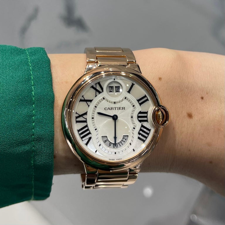 Cartier Ballon Bleu Ref: 3220 Rose Gold Watch, W6920035 For Sale at 1stDibs
