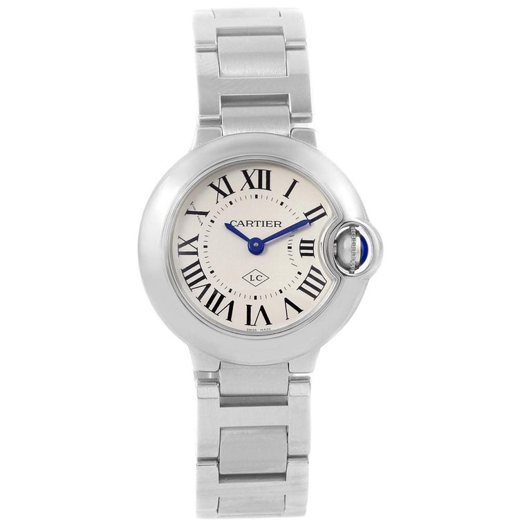 Cartier Ballon Bleu Stainless Steel Small Ladies Watch W69010Z4 For ...