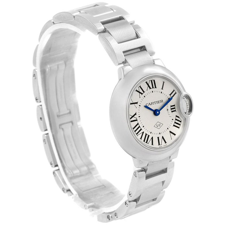 Cartier Ballon Bleu Stainless Steel Small Ladies Watch W69010Z4 For ...