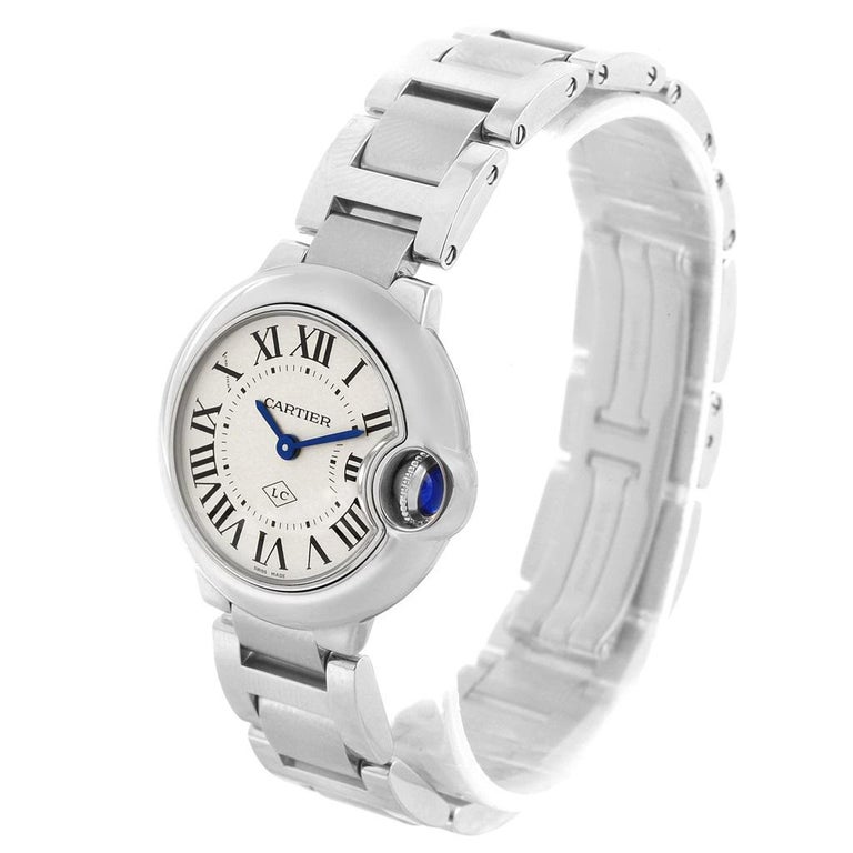 Cartier Ballon Bleu Stainless Steel Small Ladies Watch W69010Z4 For ...