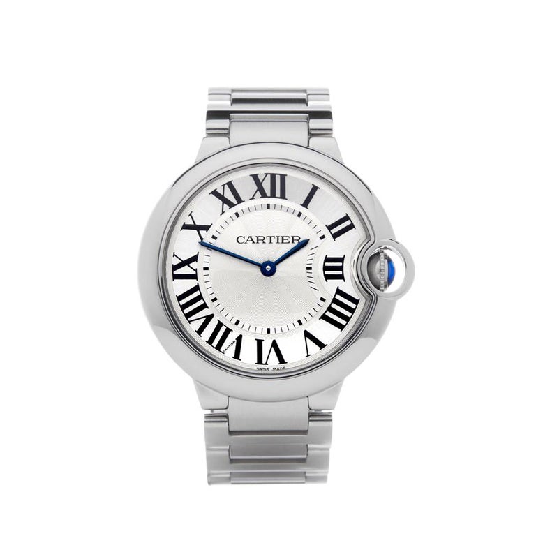 Cartier Ballon Bleu Stainless Steel W6920046 Wristwatch at 1stDibs