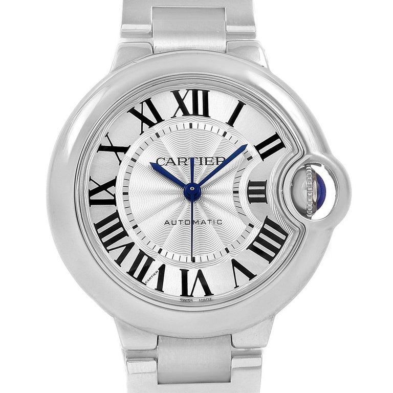 Cartier Ballon Bleu Steel Automatic Women’s Watch W6920071 Box Papers ...