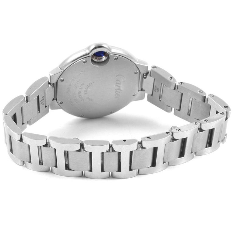 Cartier Ballon Bleu Steel Automatic Women’s Watch W6920071 Box Papers ...