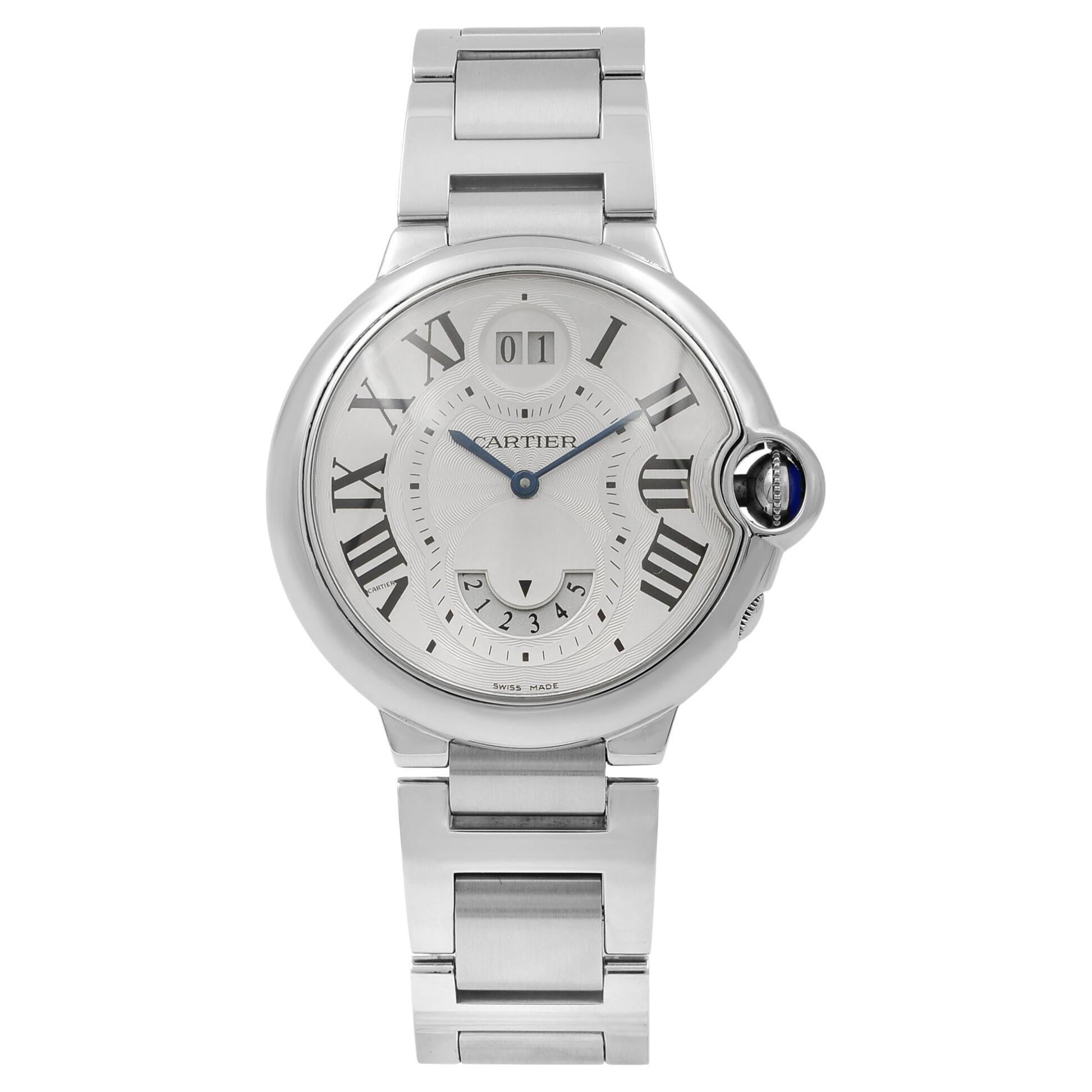 Cartier Ballon Bleu Steel Silver Guilloche Dial Ladies Watch W6920071 ...