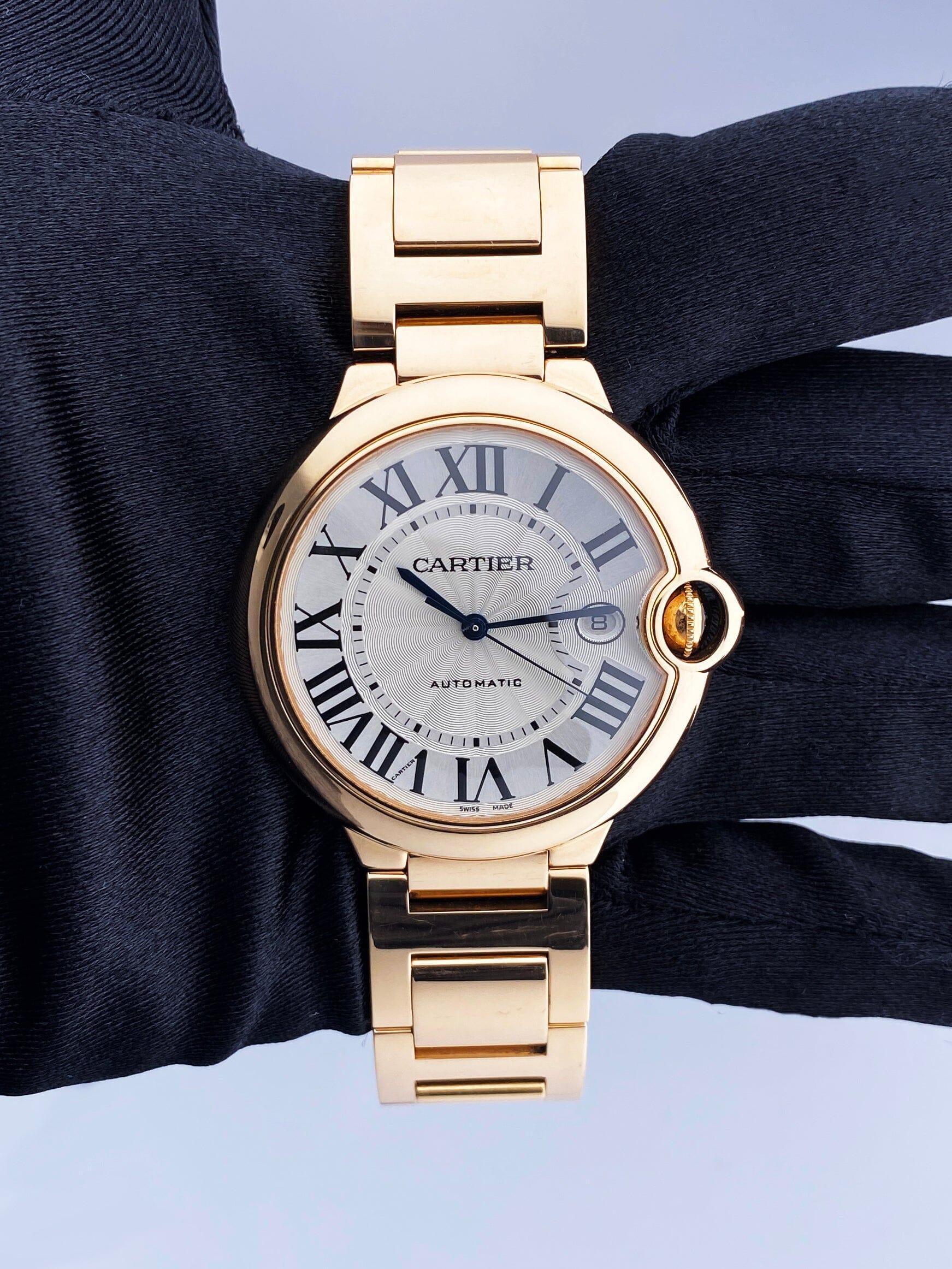 Cartier Ballon Bleu W69006z2 18k Rose Gold Watch For Sale at 1stDibs