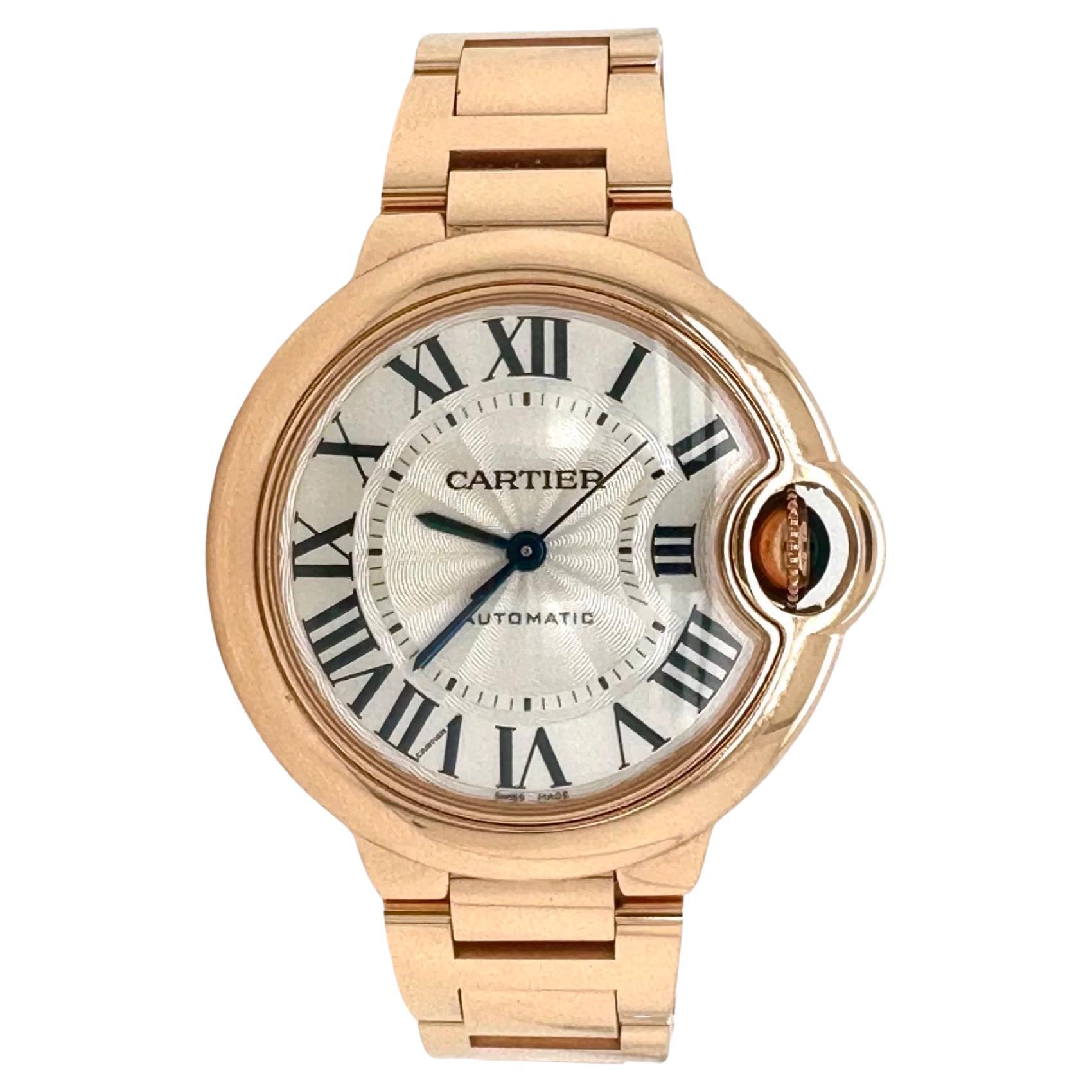Cartier Ballon Bleu Diamond 18 Karat Rose Gold 3003 Or WJBB0010 at ...