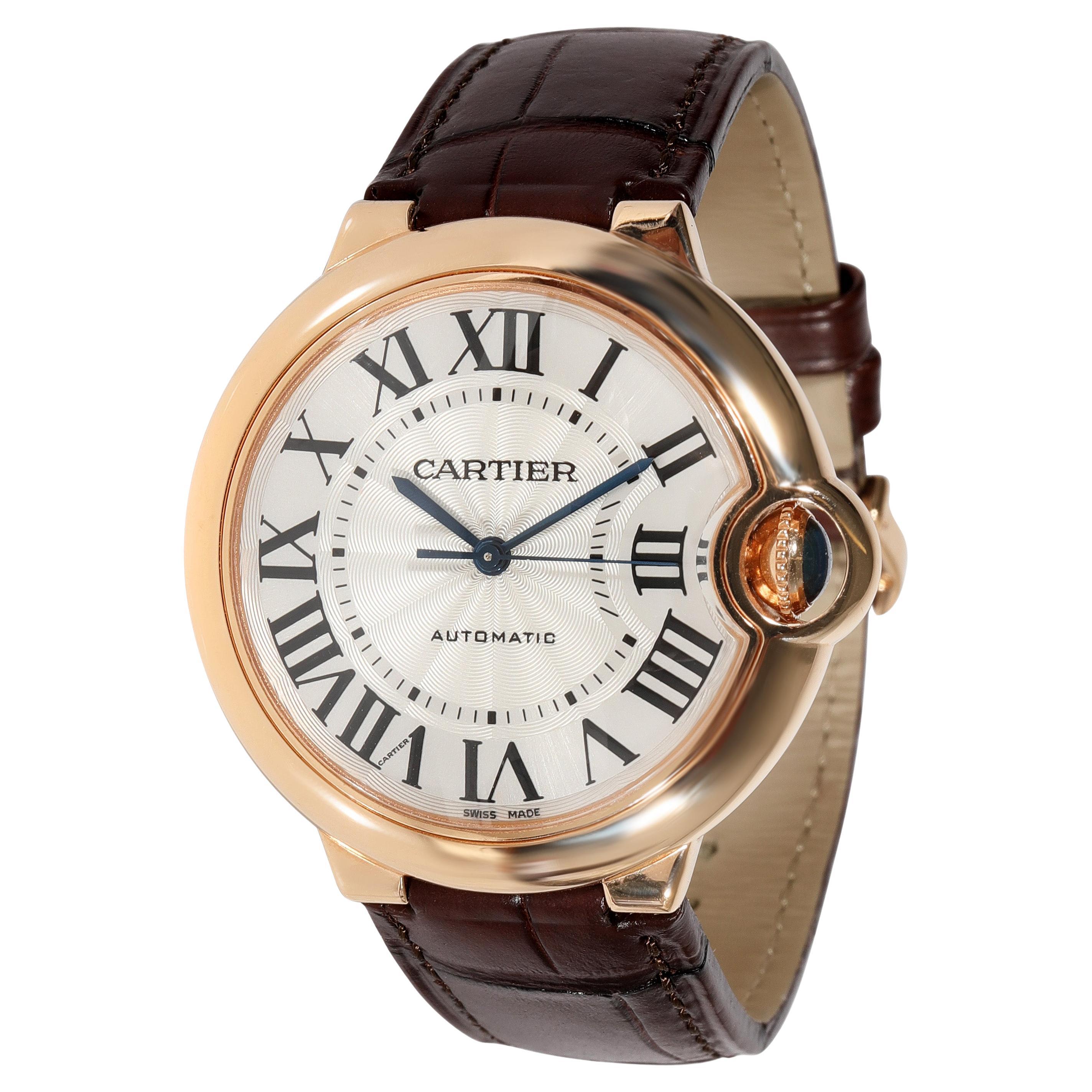 Cartier Ballon Bleu 42 Rose Gold Automatic Men’s Watch WGBB0017 Box ...