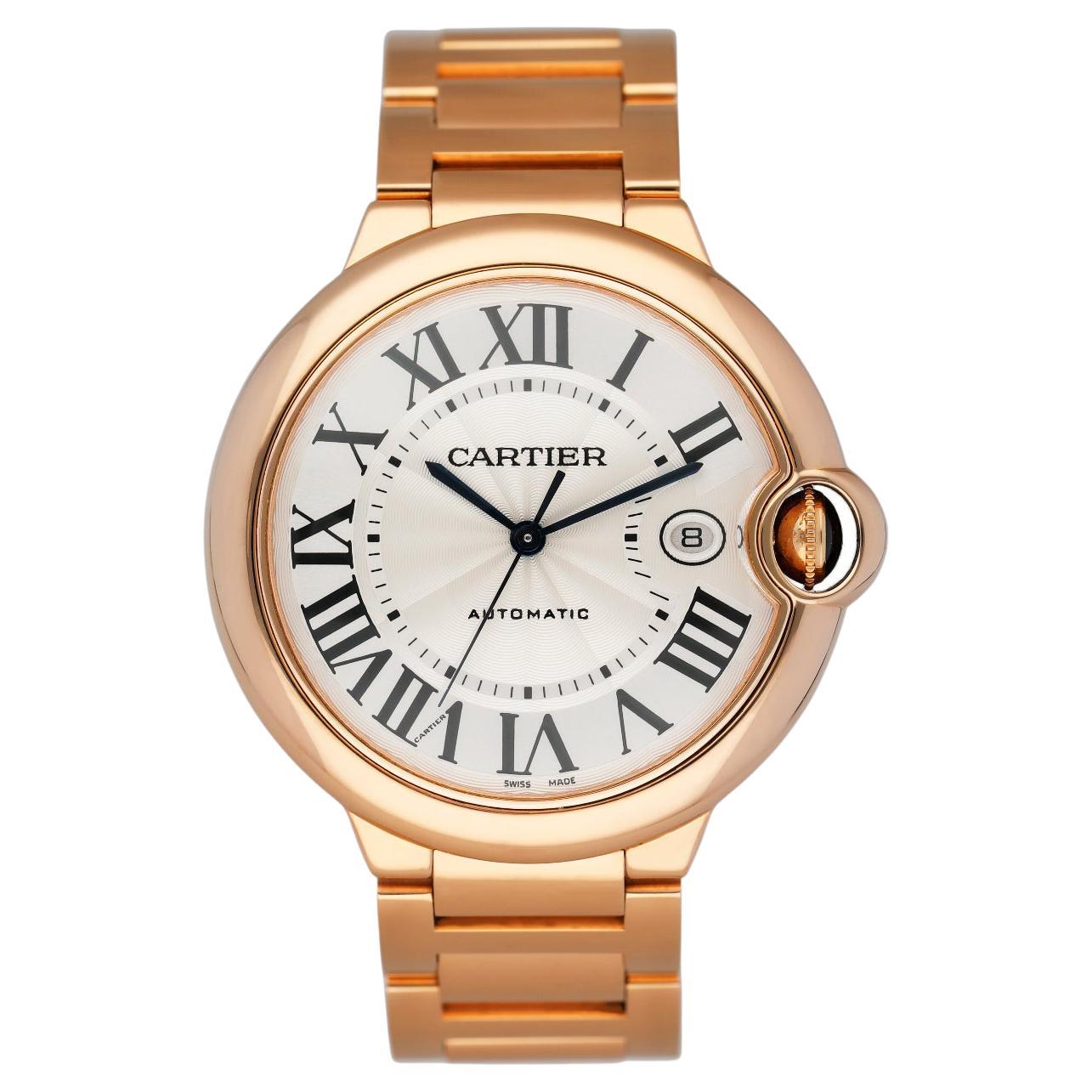 Cartier Ballon Bleu 42 Rose Gold Automatic Men’s Watch WGBB0017 Box ...
