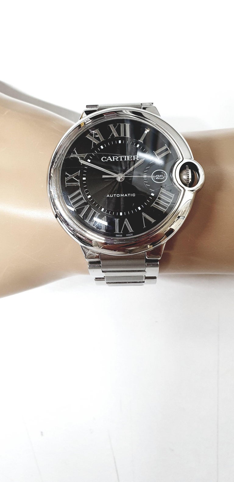 Cartier "Ballon Bleu" Wrist Watch in Steel Band at 1stDibs