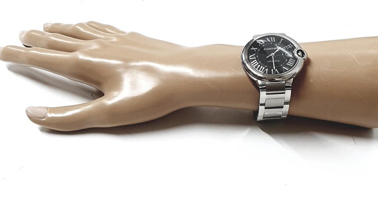Cartier "Ballon Bleu" Wrist Watch in Steel Band at 1stDibs