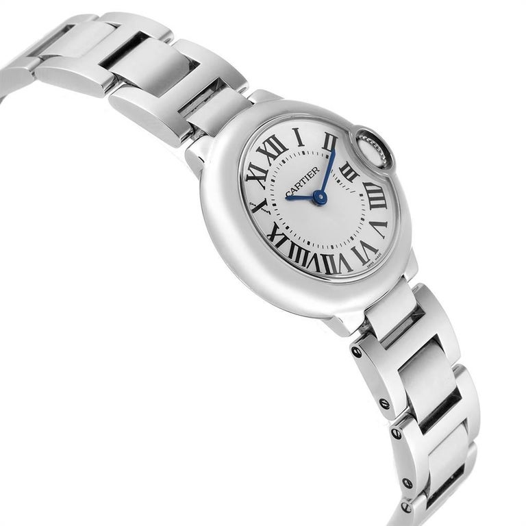 Cartier Ballon Blue 29 Silver Dial Quartz Ladies Watch W69010Z4 For ...