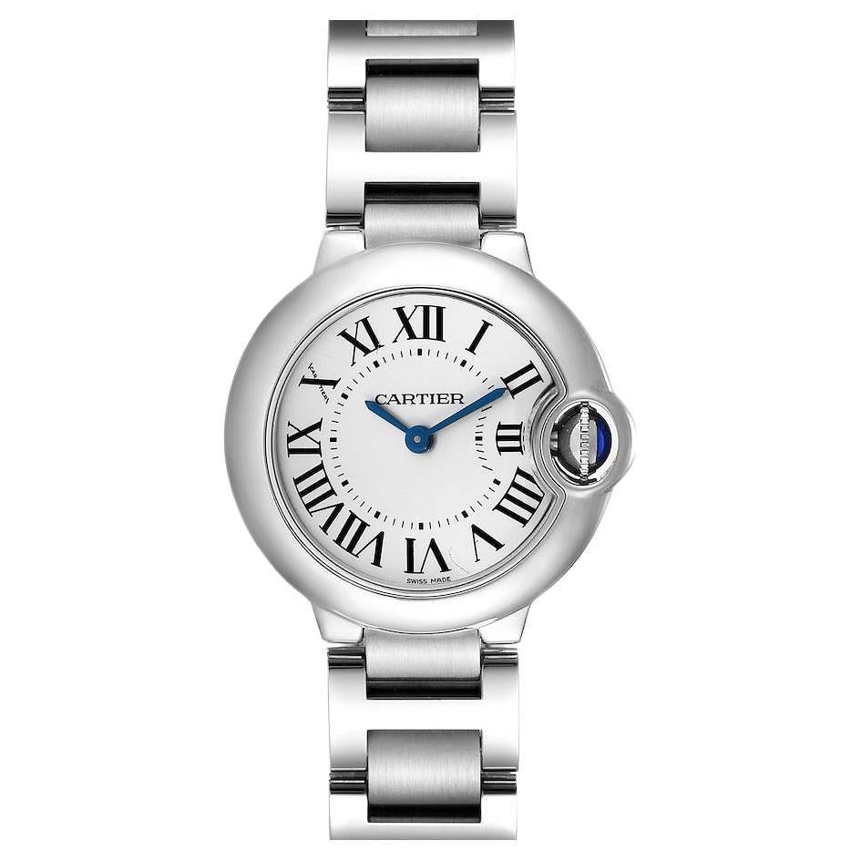 Cartier Ballon Bleu Stainless Steel Small Ladies Watch W69010Z4 For ...