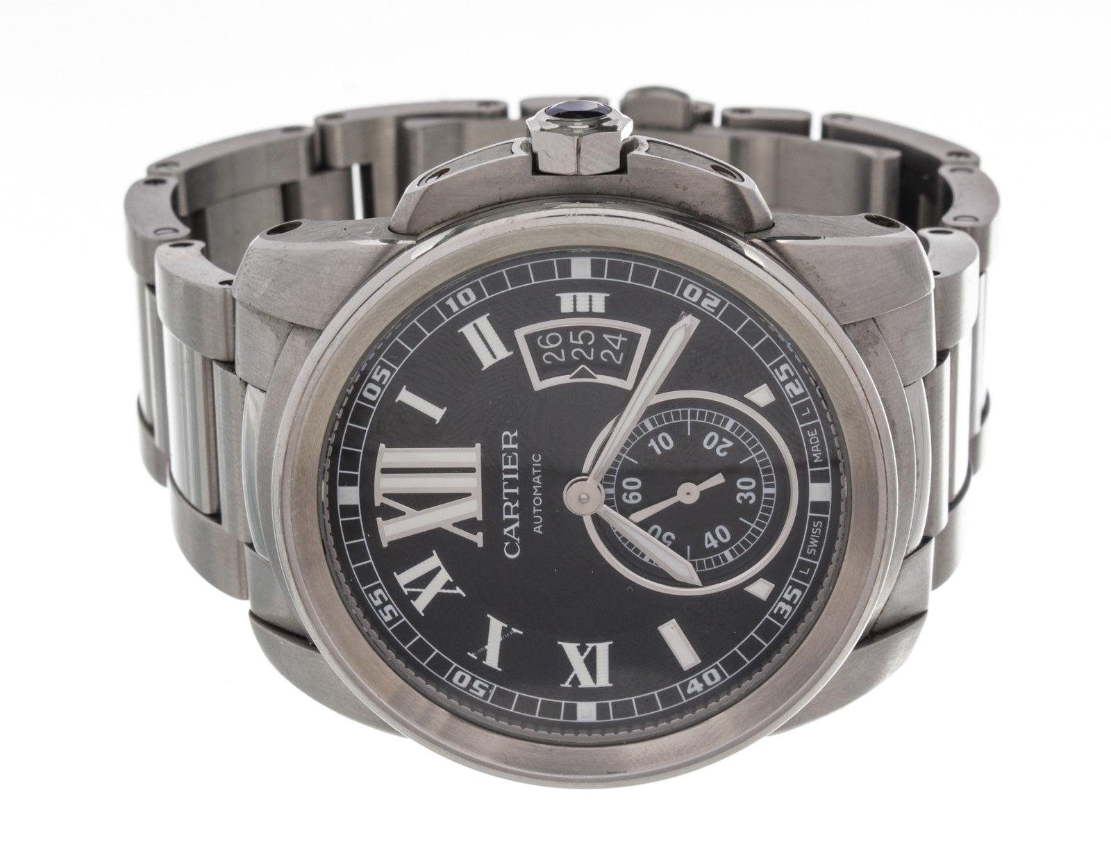 Cartier Black Face Calibre De Cartier Watch at 1stDibs | black face ...