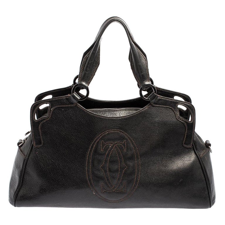 Cartier Black Leather Marcello De Cartier Bag at 1stDibs