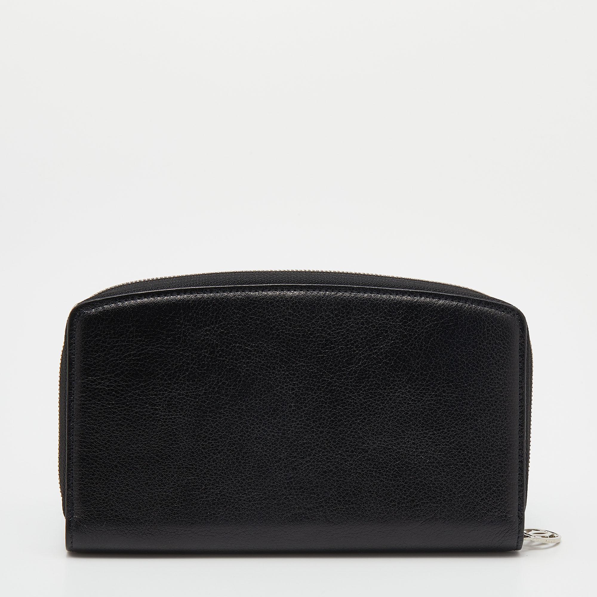 Cartier Black Leather Marcello de Cartier International Zip Around ...