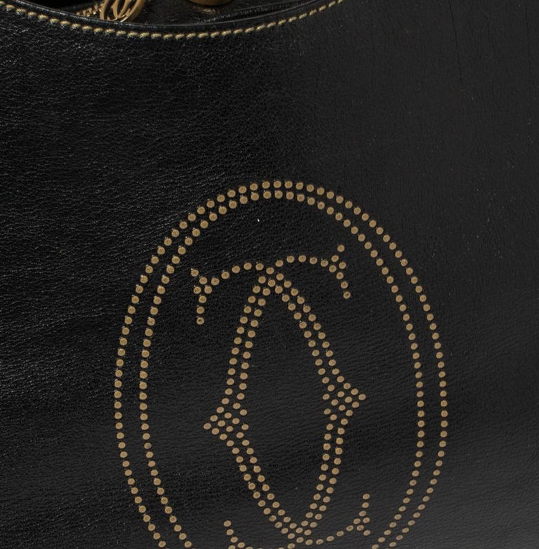 Cartier Black Leather "Marcello de Cartier" Shoulder Bag For Sale at ...