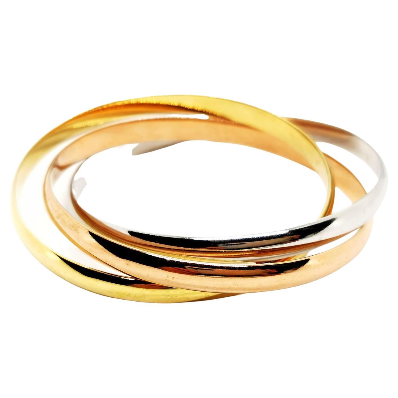 Cartier Trinity Three-Gold Bracelet at 1stDibs