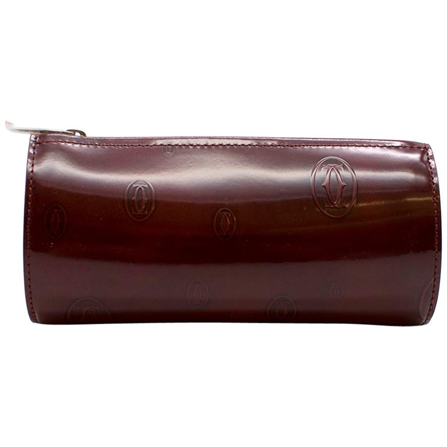 Cartier Burgundy Happy Birthday Collection Zip Pouch at 1stDibs ...
